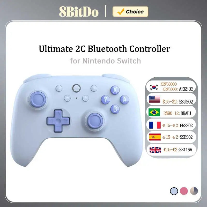 8BitDo Ultimate 2C Bluetooth Controller for Nintendo Switch 2 Wireless ...